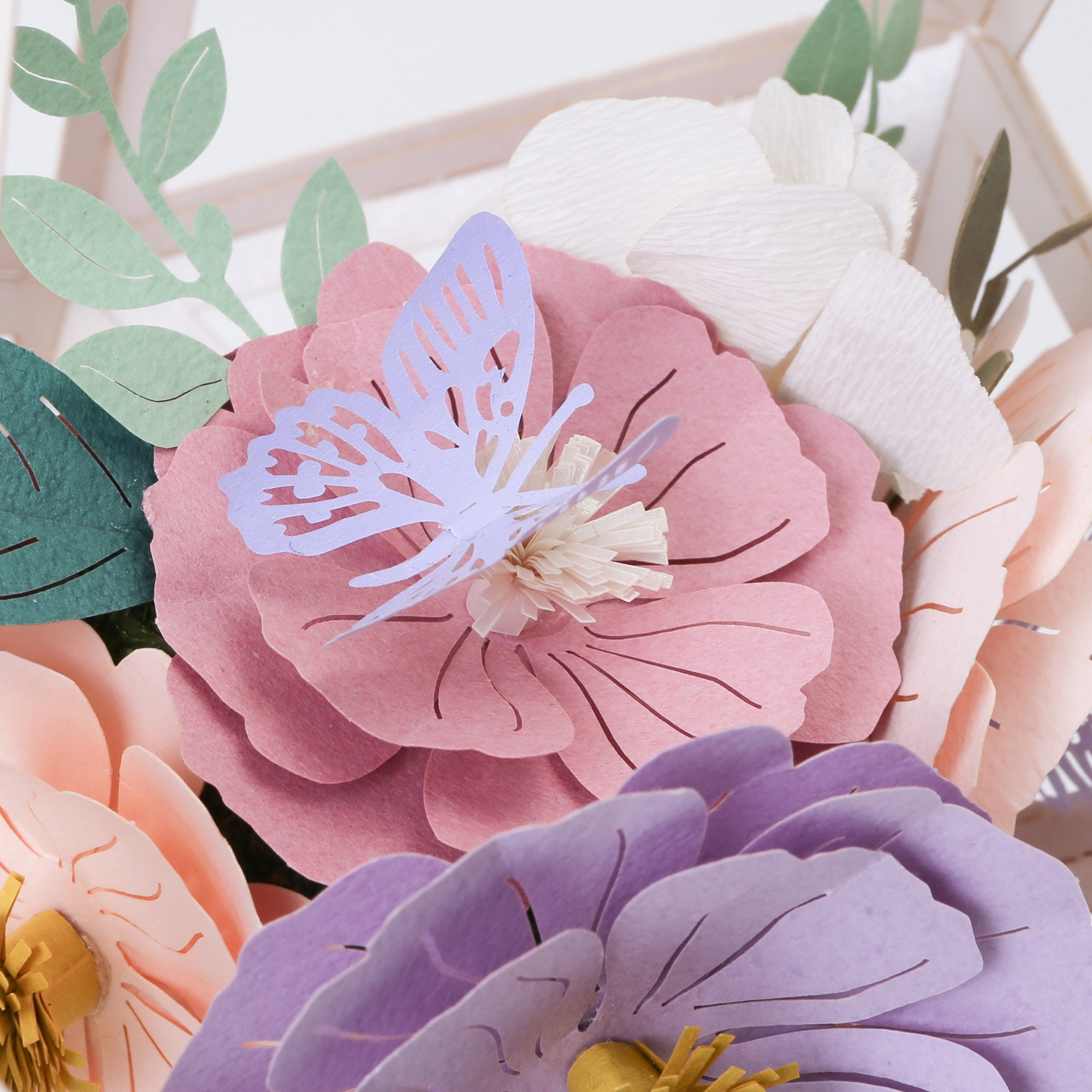 Fairy Terrarium Flowers DIY, Paper Craft, Paper Terrarium Kit ...