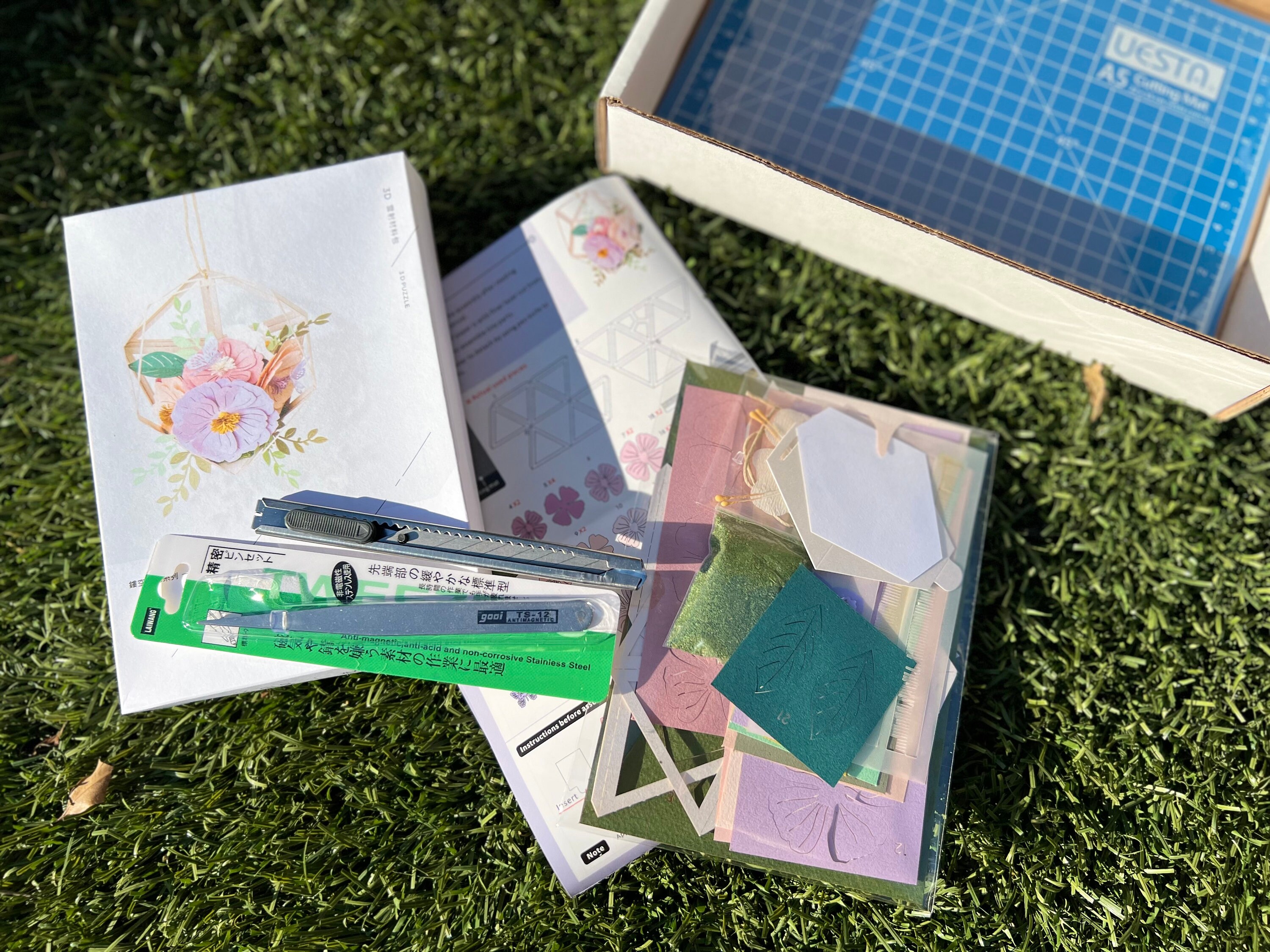 Fairy Terrarium Flowers DIY, Paper Craft, Paper Terrarium Kit ...