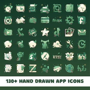 Luna Moth App Icon Pack Ios Android Tablet Cottagecore Aesthetic ...