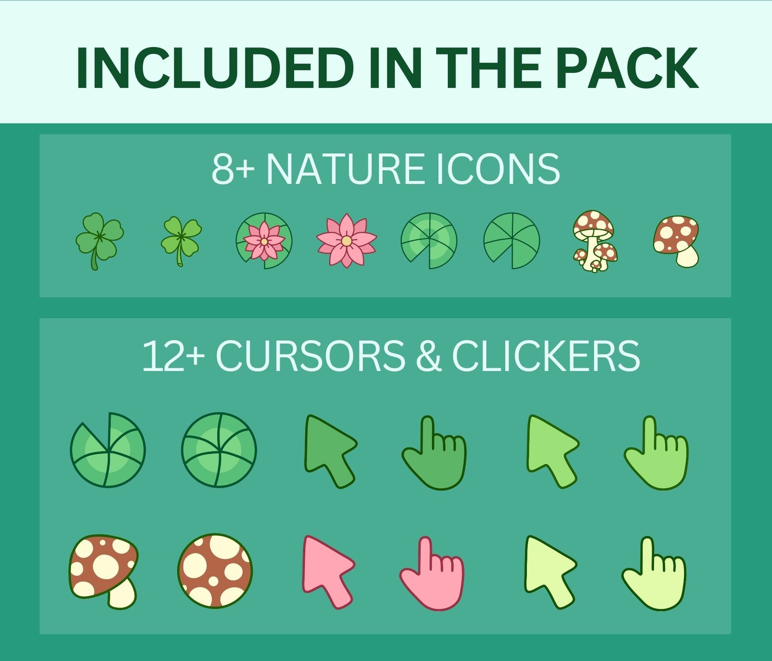 Cute Frog Desktop Wallpaper Pack Mushroom Cottage Core Folder Icons for ...