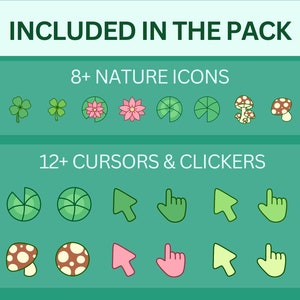 Cute Frog Desktop Wallpaper Pack Mushroom Cottage Core Folder Icons for ...