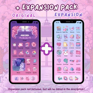 Sakura Icons for Ios iPhone Android Cherry Blossom App Icon Pack Pink ...