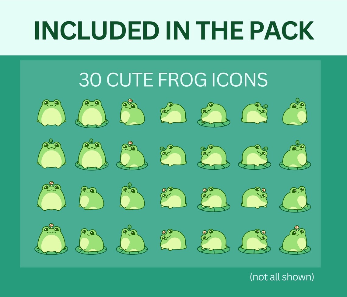 Cute Frog Desktop Wallpaper Pack Mushroom Cottage Core Folder Icons for ...