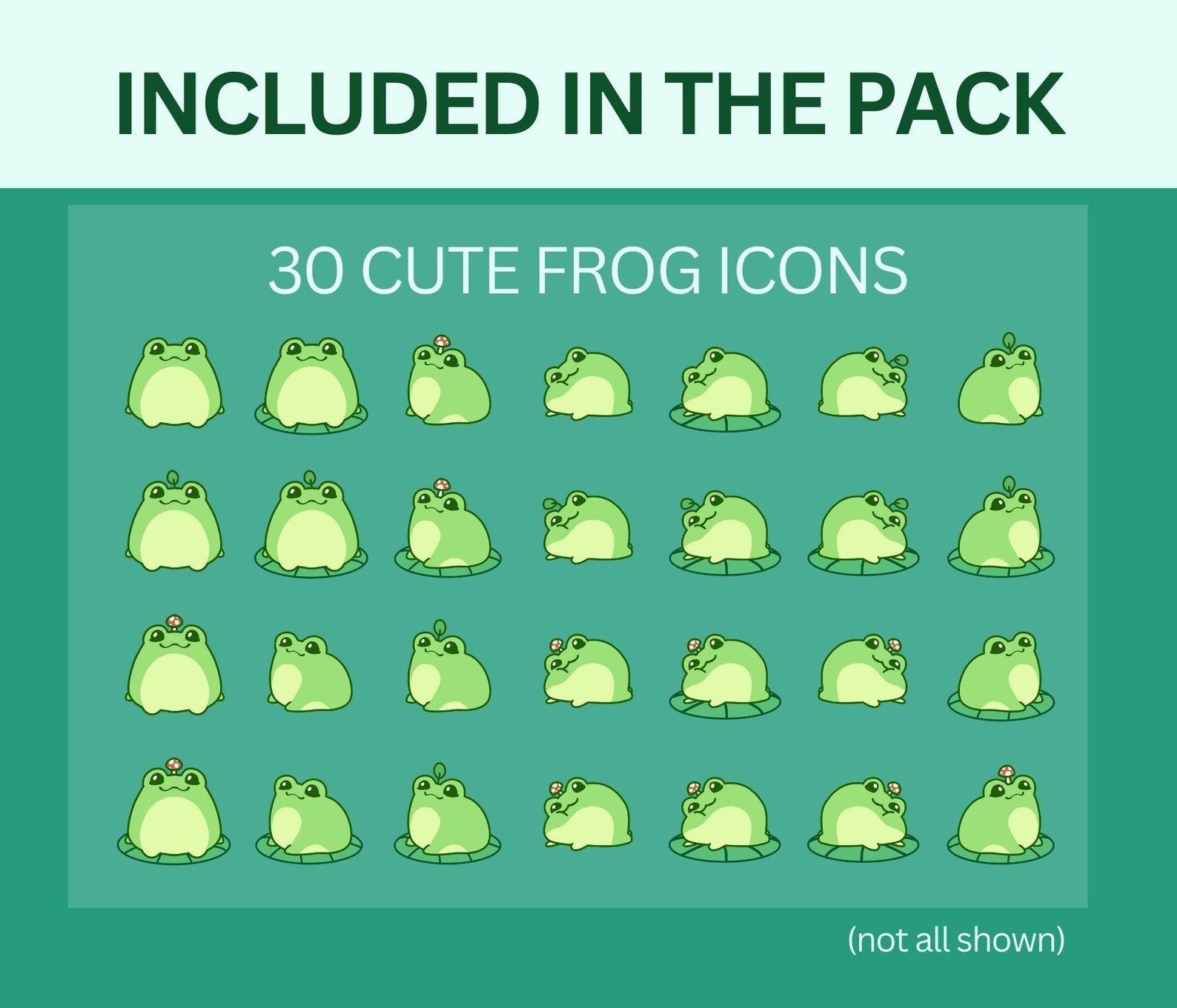 Cute Frog Desktop Wallpaper Pack Mushroom Cottage Core Folder Icons for ...