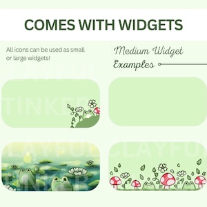 Cute Frog App Icon Pack Set for iPhone and Android Green Icons Flower ...