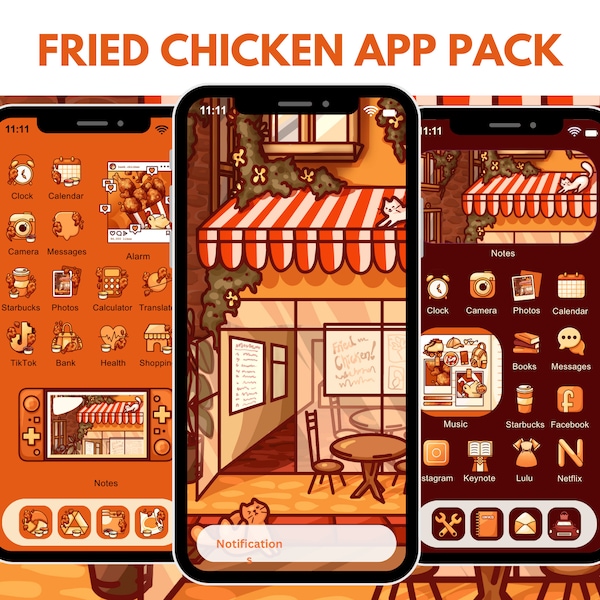 Cute Food iPhone Icons - Etsy