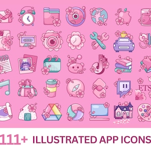 Sakura Icons for Ios iPhone Android Cherry Blossom App Icon - Etsy