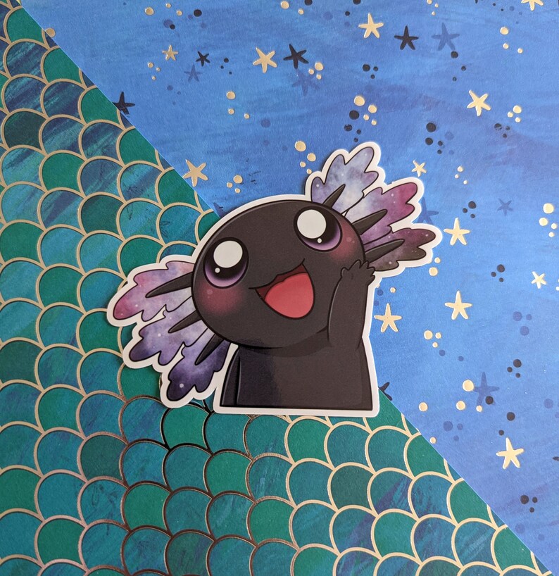 Axolotl Wave Peeker - Etsy