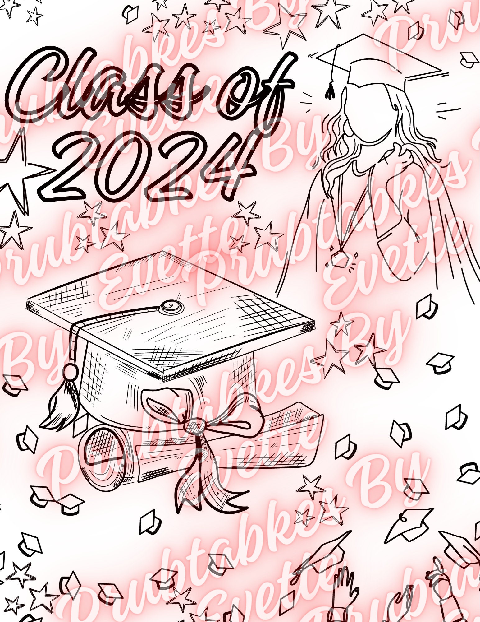 Graduating Girl L Graduation Class of 2024 L Gift for Graduate L Senior ...