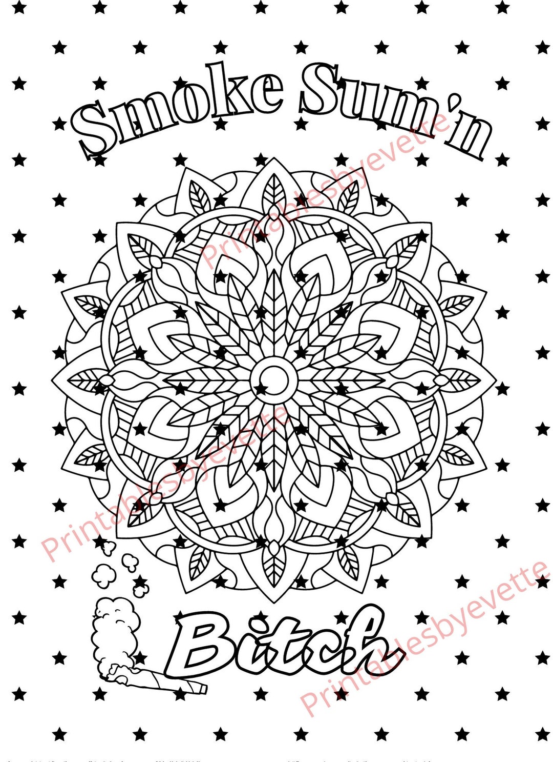 Coloring Page, 420, Adult Coloring, New Coloring Page, Unique, Original ...