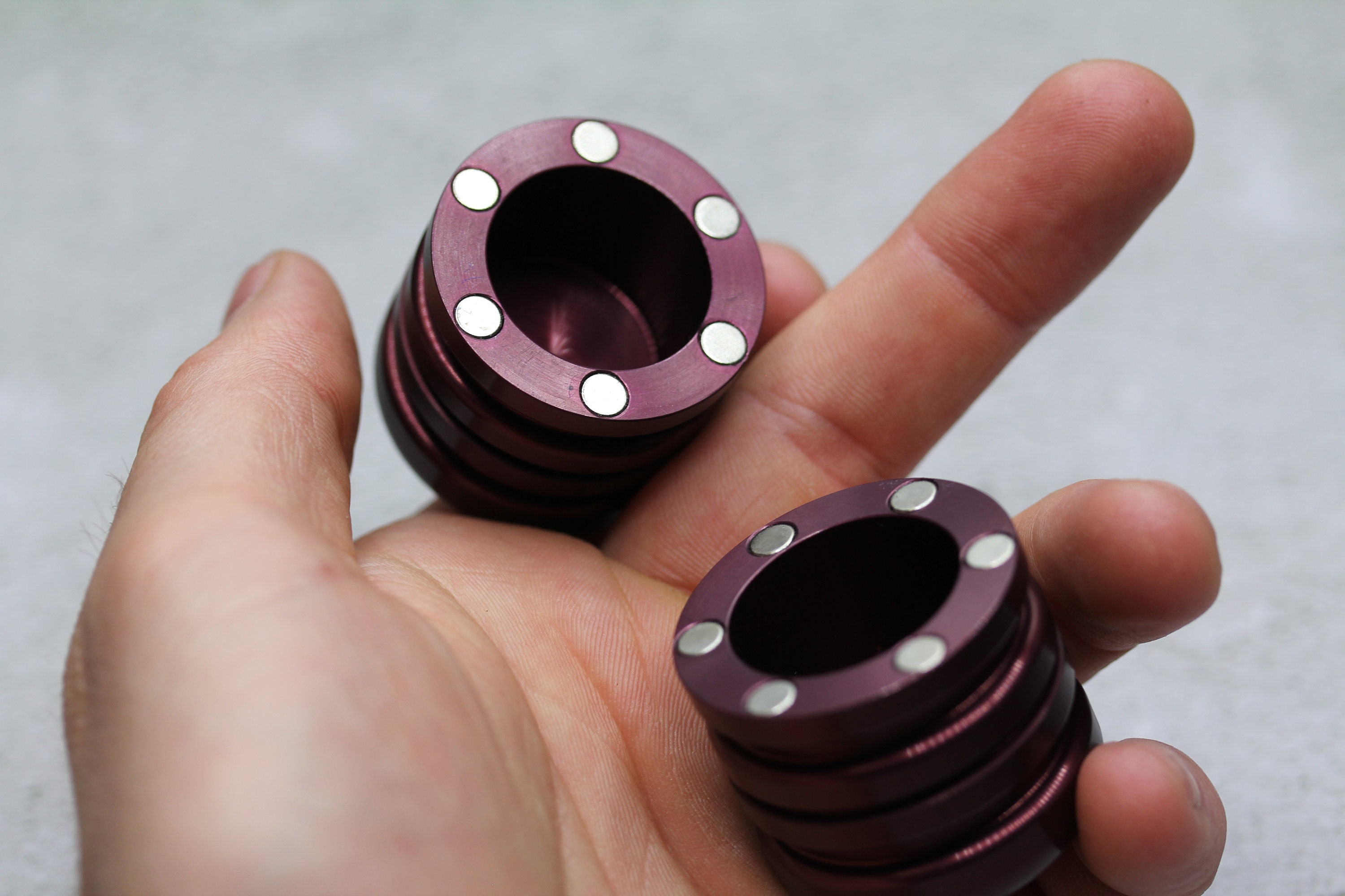 Fidget Pill Aluminium Purple Anodised EDC Haptic Modular - Etsy