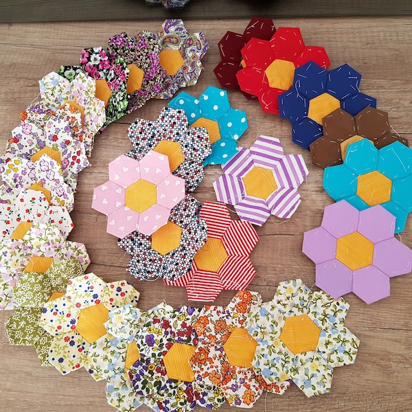Hexagon Flower - Etsy