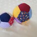 Colorful Patchwork Balls for Baby, Stuffed Fabric Ball, Hand Sewn Soft ...