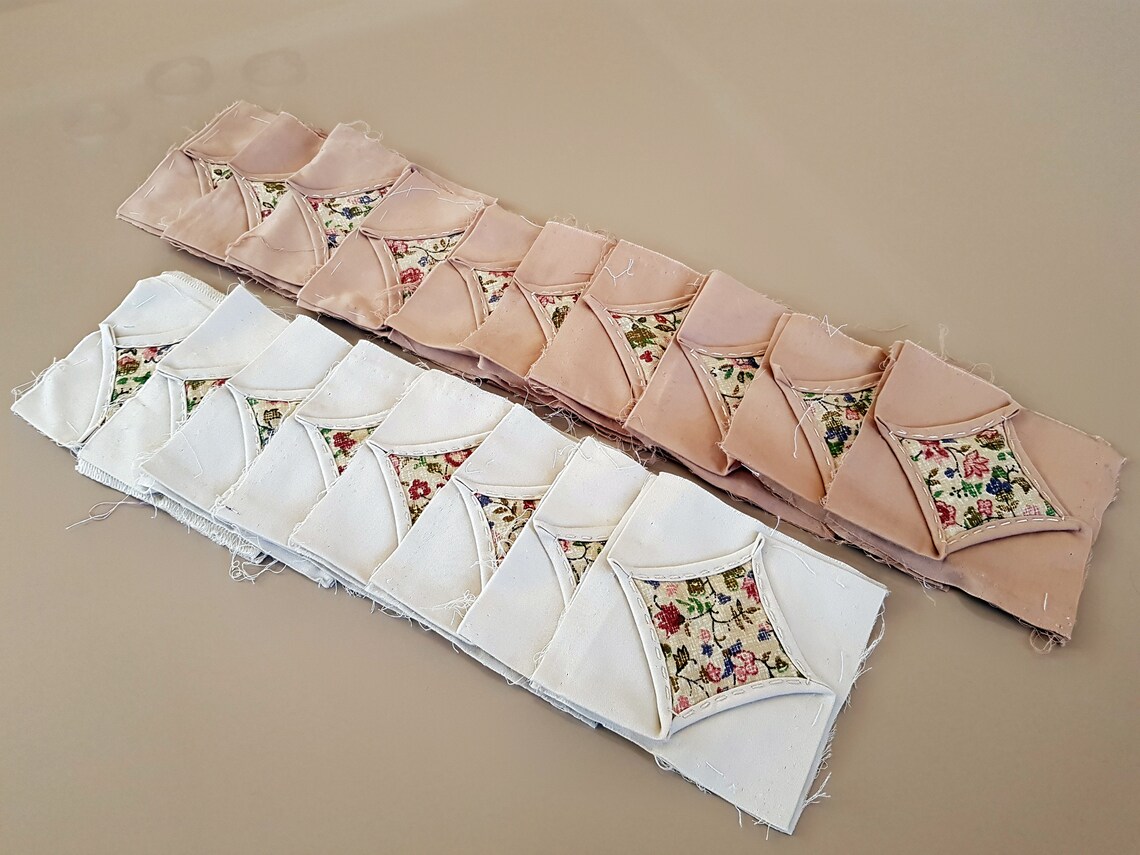 Set of 18 Pre Cut & Cathedral Window Square Quilt Blocks, Patchwork ...