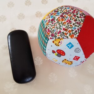 Colorful Patchwork Balls for Baby, Stuffed Fabric Ball, Hand Sewn Soft ...