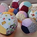 Colorful Patchwork Balls for Baby, Stuffed Fabric Ball, Hand Sewn Soft ...