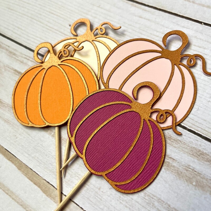 Fall Cupcake Toppers - Etsy