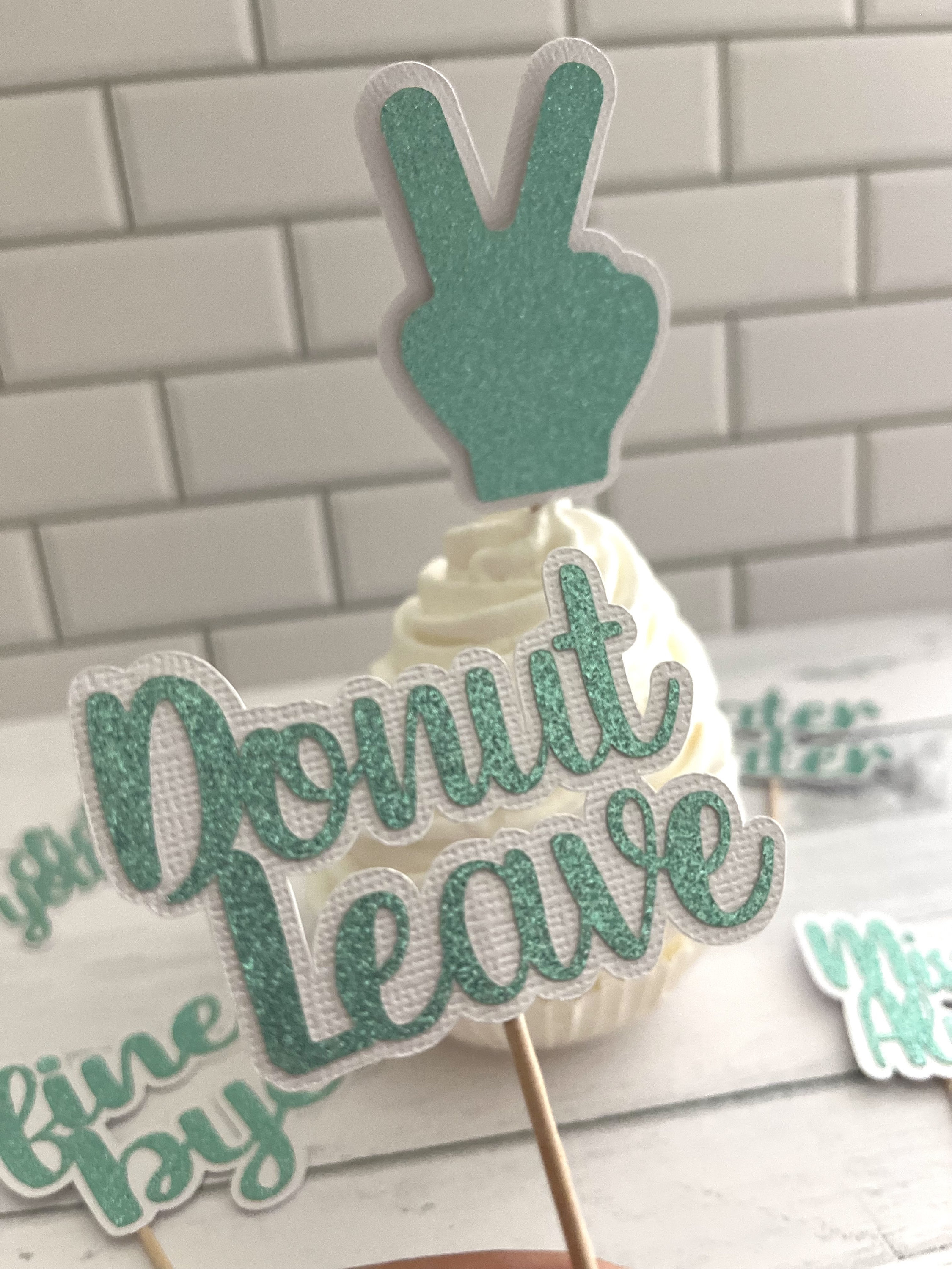Moving Donut Leave Theme Cupcake Toppers Coworker Farewell - Etsy