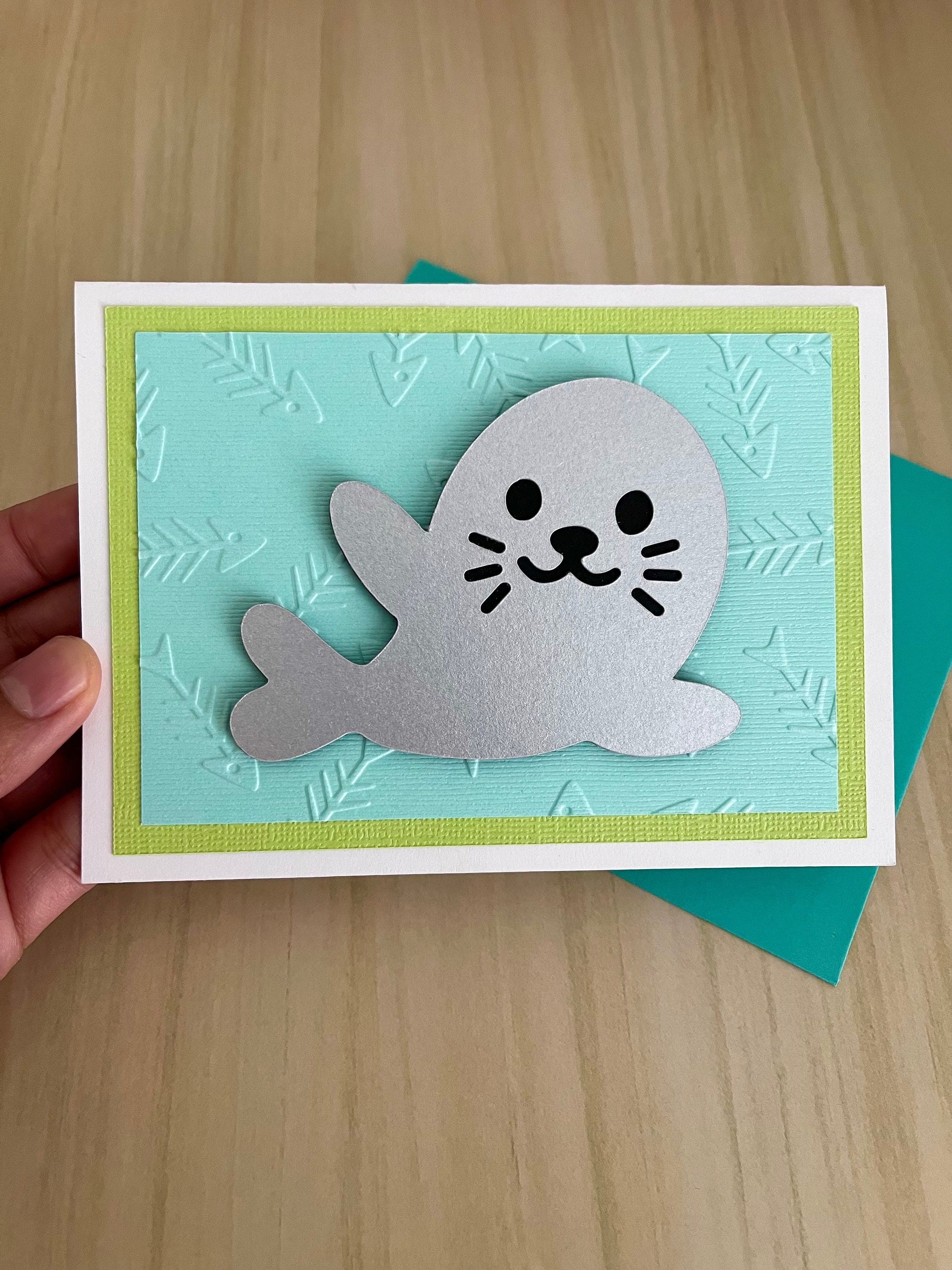 Seal Birthday Pun Card: Handmade Sea Animal Card - Etsy