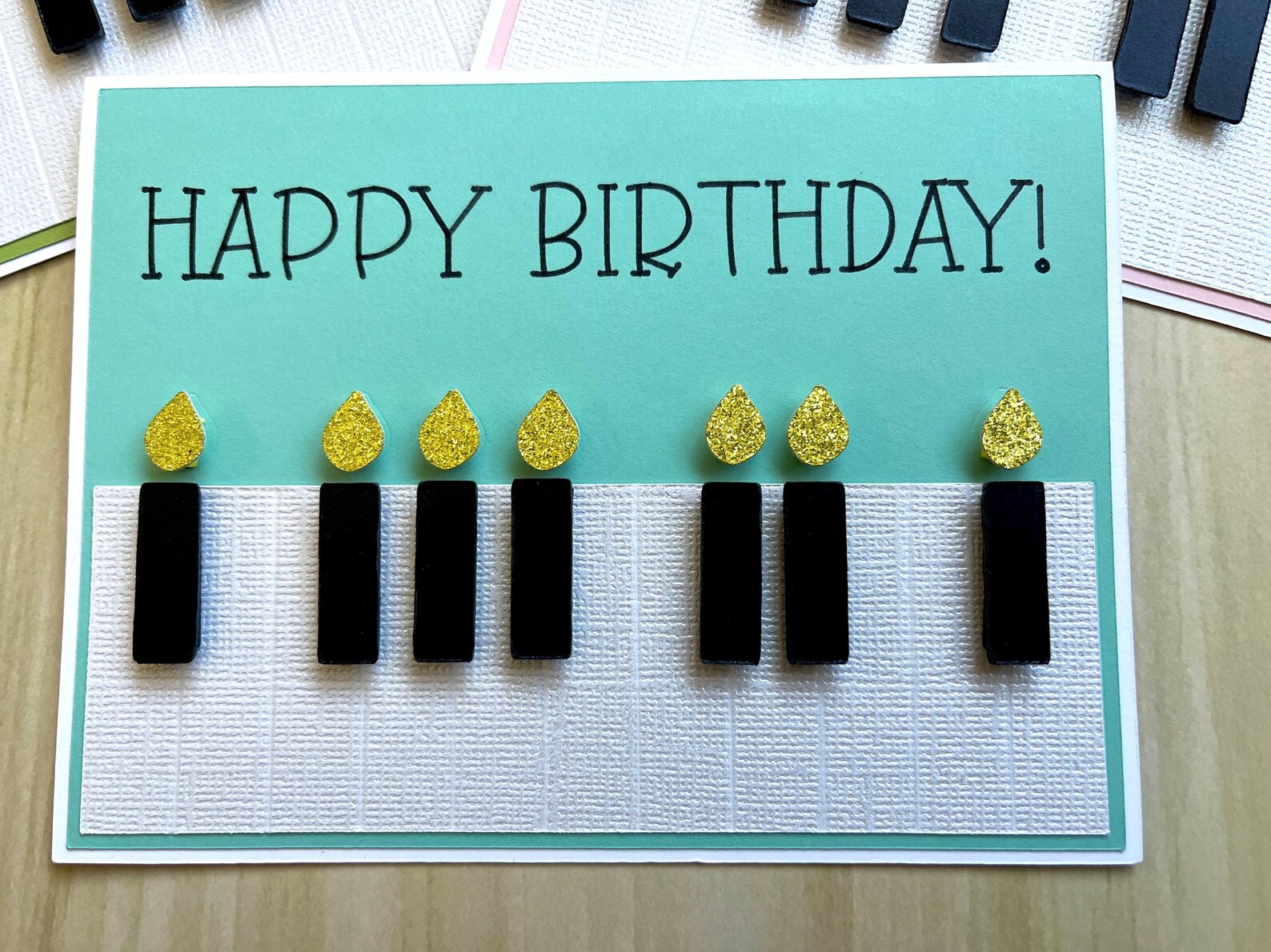 3D Piano Birthday Card, Music Lover, Handmade - Etsy