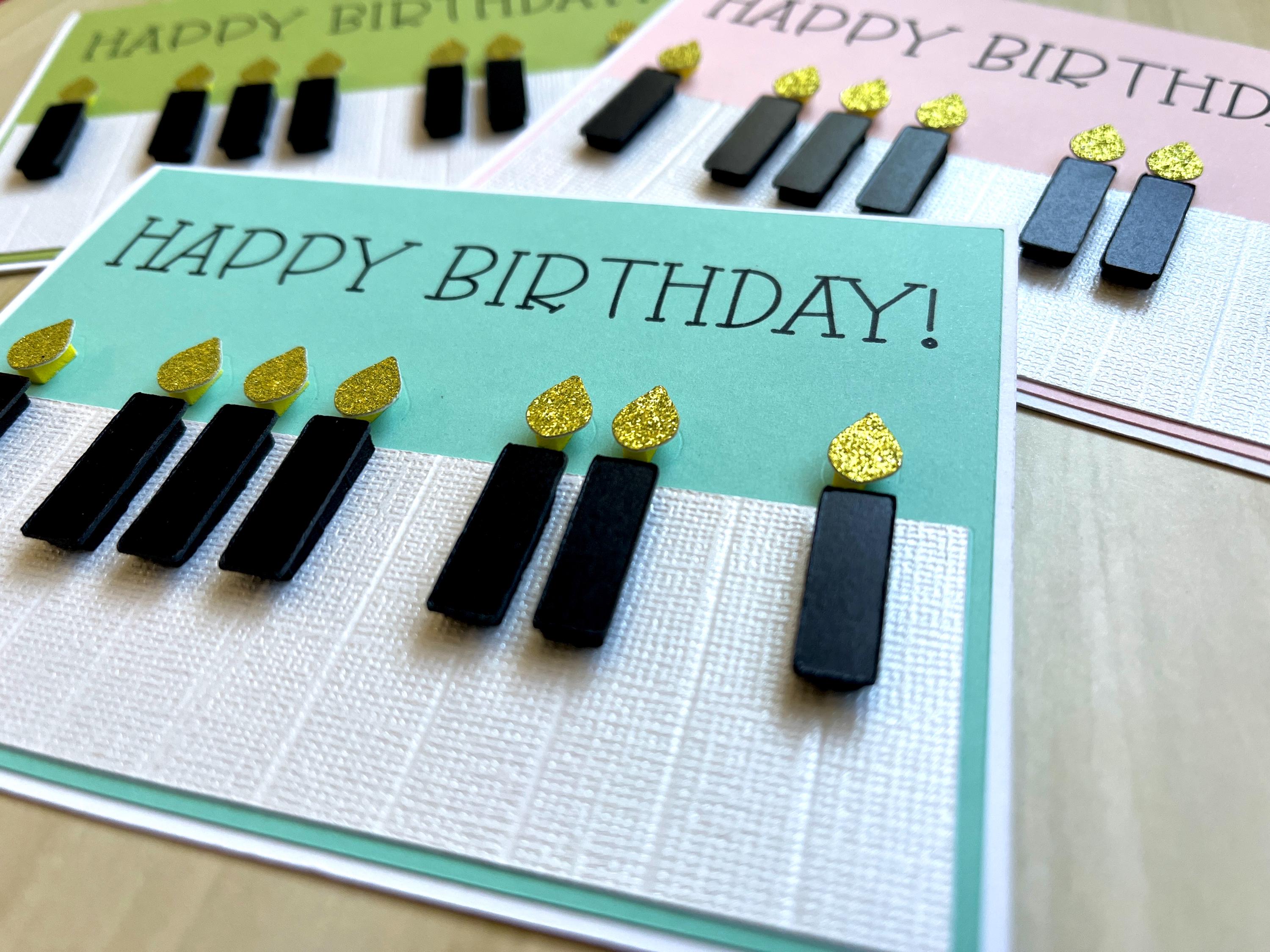 3D Piano Birthday Card, Music Lover, Handmade - Etsy