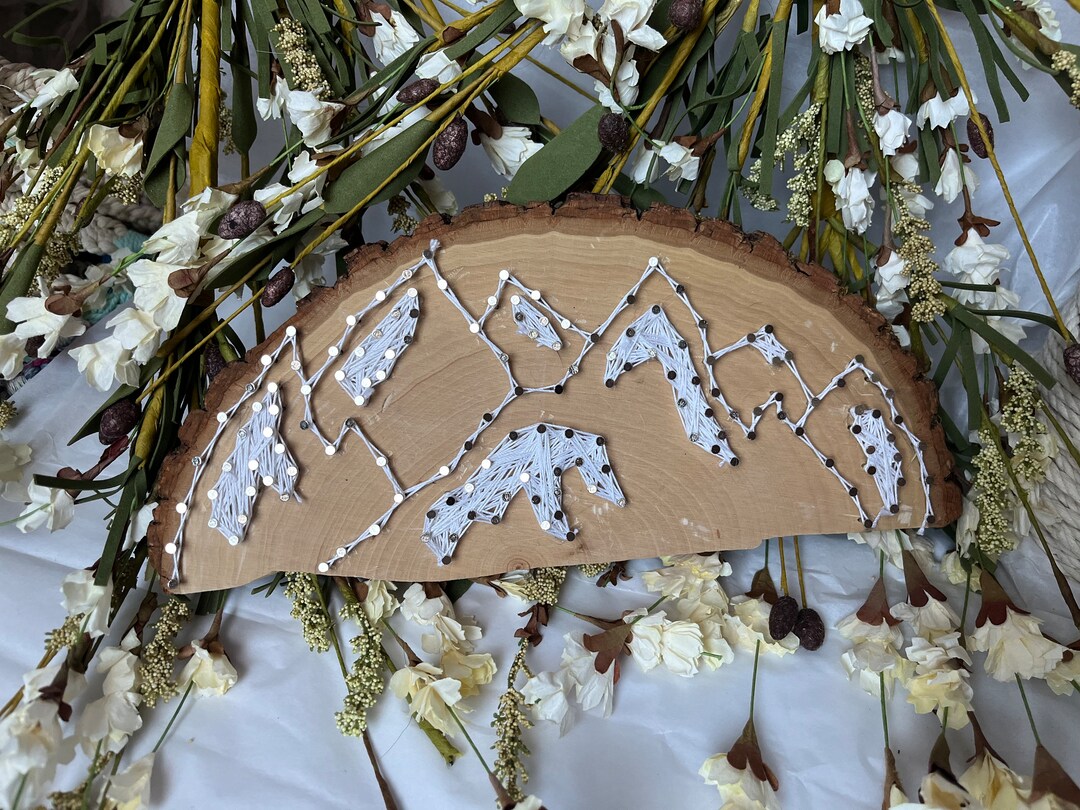 Mountain String Art | Snow | Climb | Wanderlust | Handmade | Gift Idea ...