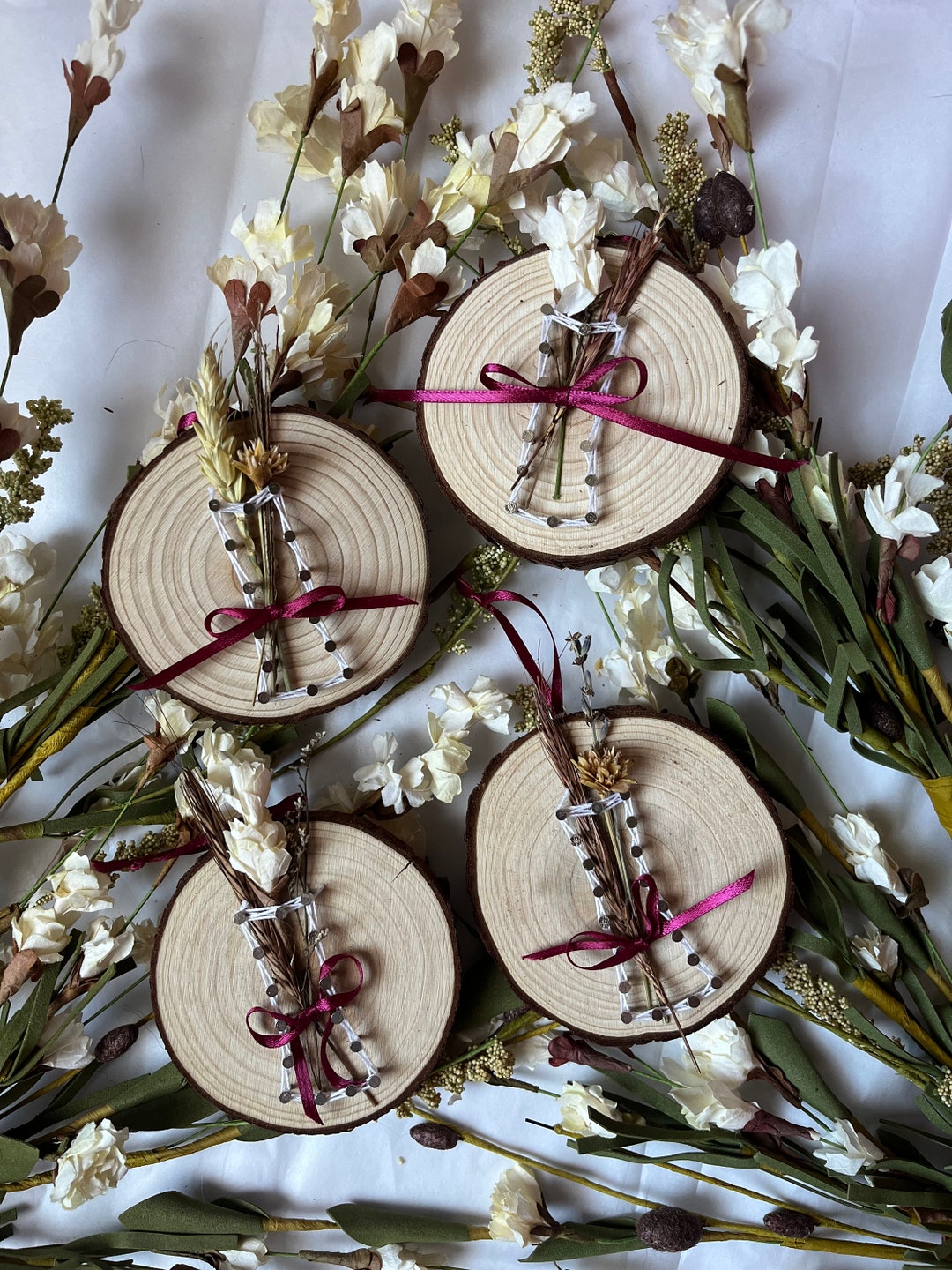 Flower Vase String Art | Dried Flowers | Handmade | Ornament | Gift ...