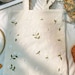 Hand Embroidered Daisy Linen Bag, Cute Small White Daisies Embroidery ...