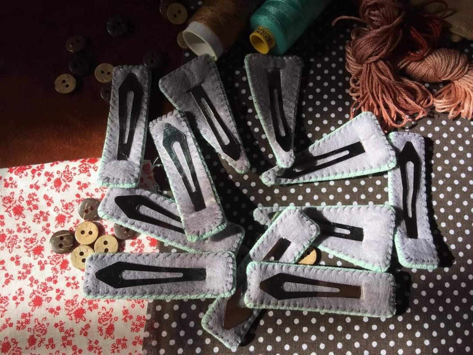 3D Rose Embroidered Hair Barrettes for Women Girl Embroidered - Etsy