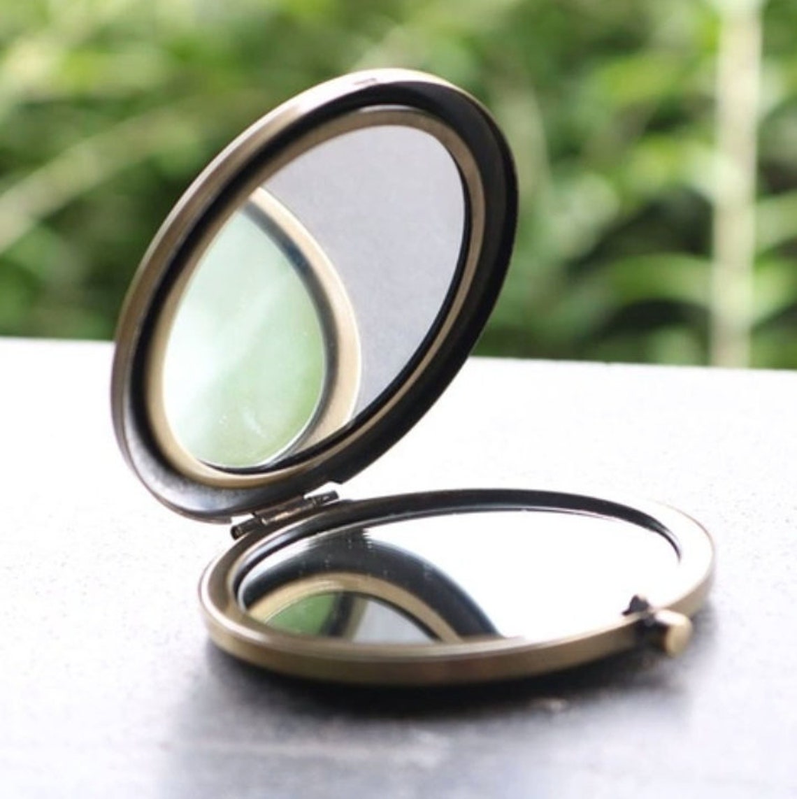 Sunflower Rose Embroidered Compact Mirror Vintage Makeup - Etsy