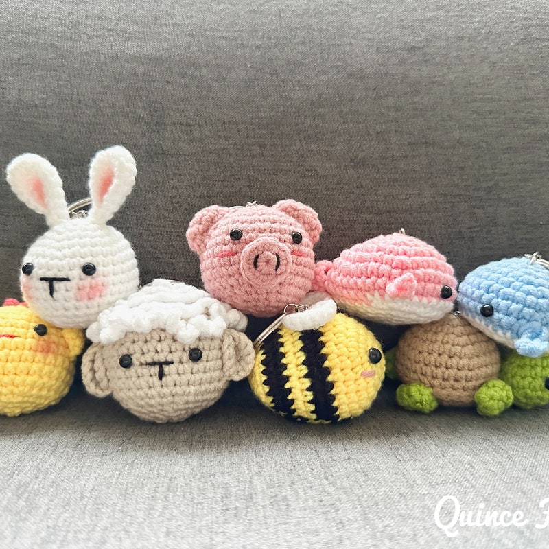 Crochet Animals Keychain - Etsy
