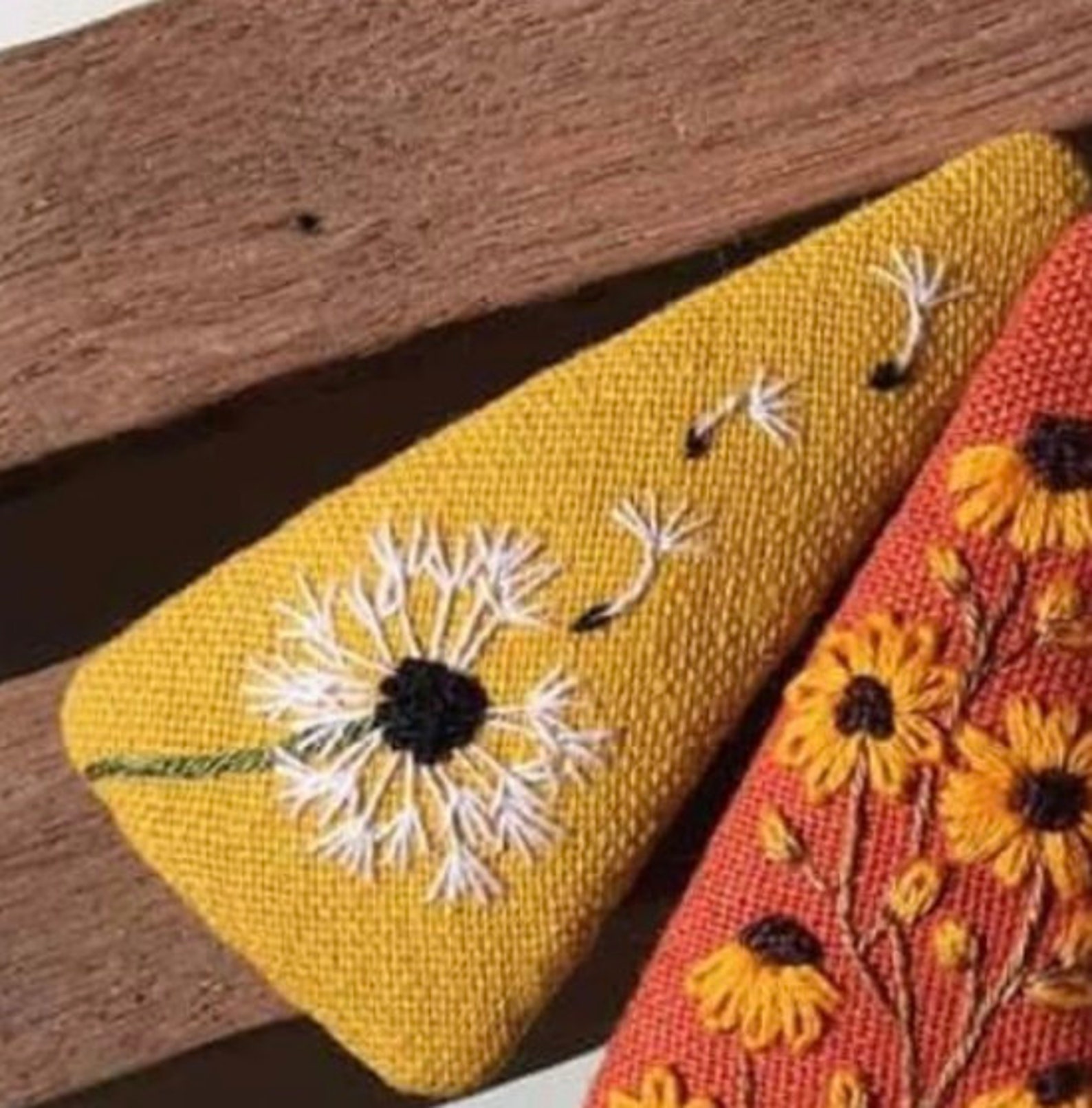 Floral Embroidered Hair Barrettes for Women Girl Autumn - Etsy