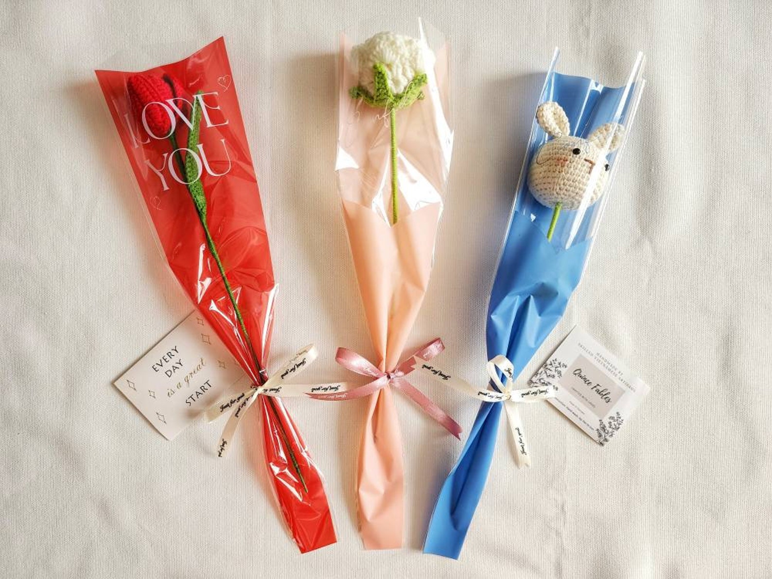 Single Flower Bouquet WRAPPING SERVICE Flower NOT Included - Etsy