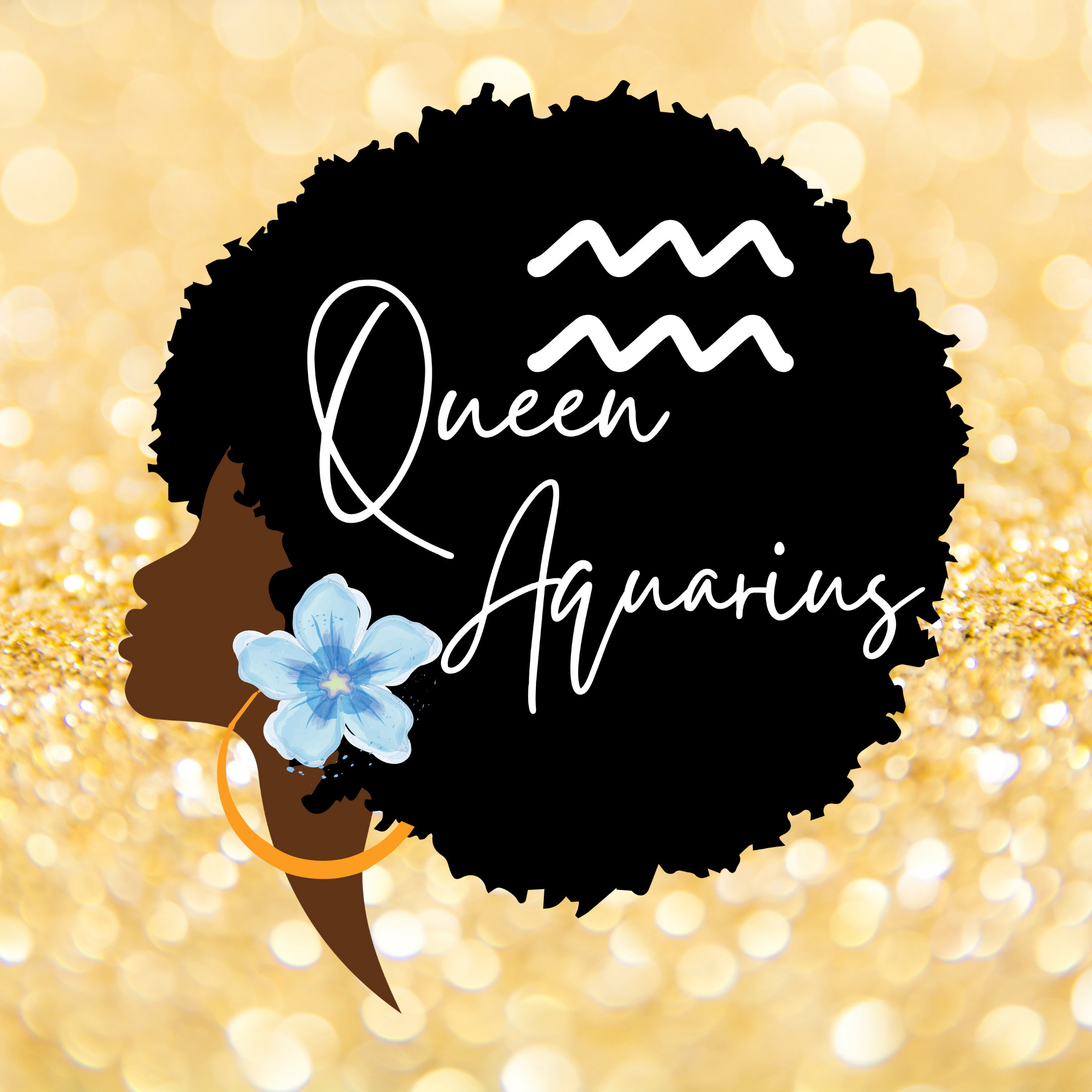 Queen Aquarius African Women, Zodiac Sign SVG, Horoscope SVG Png, SVG ...