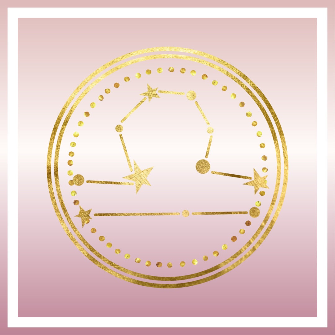 Gold Libra Symbol, Zodiac Sign SVG, Gold Symbol, SVG, Horoscope SVG Png ...