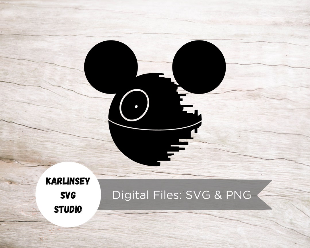 Death Star Mickey, SVG, PNG, Cut File, Digital Download, Castle, Magic ...