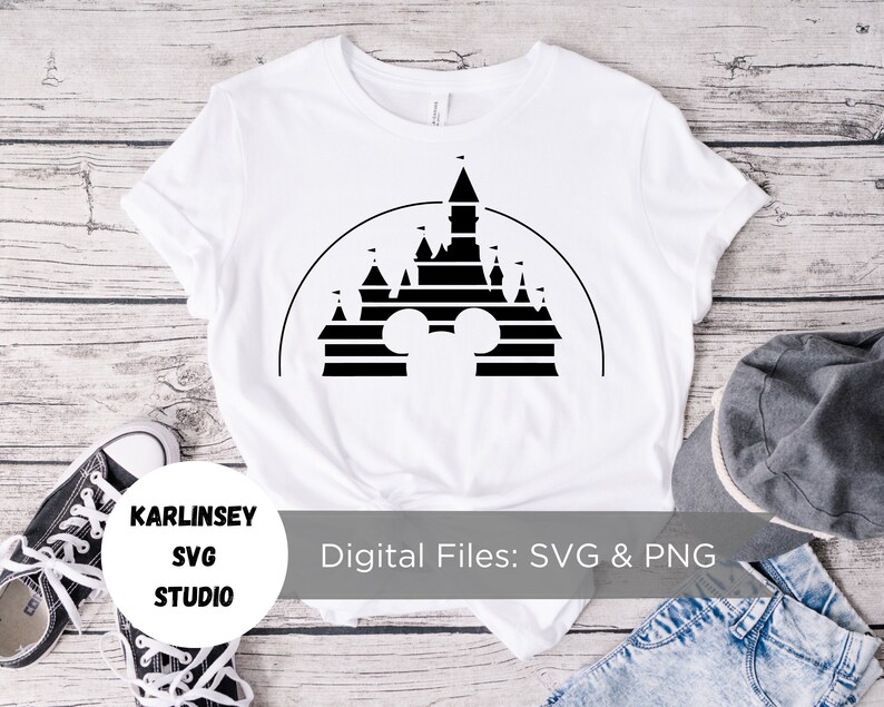 Mickey Mouse Castle Arch, SVG, PNG, Cut File, Magic, Cinderella, Minnie ...