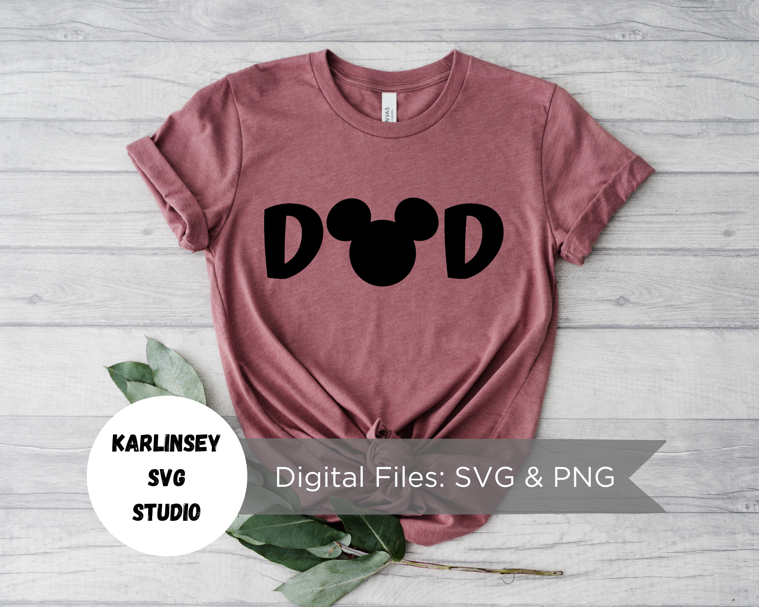 Dad Mickey Mouse Cut File Svg Png Father's Day Gift - Etsy