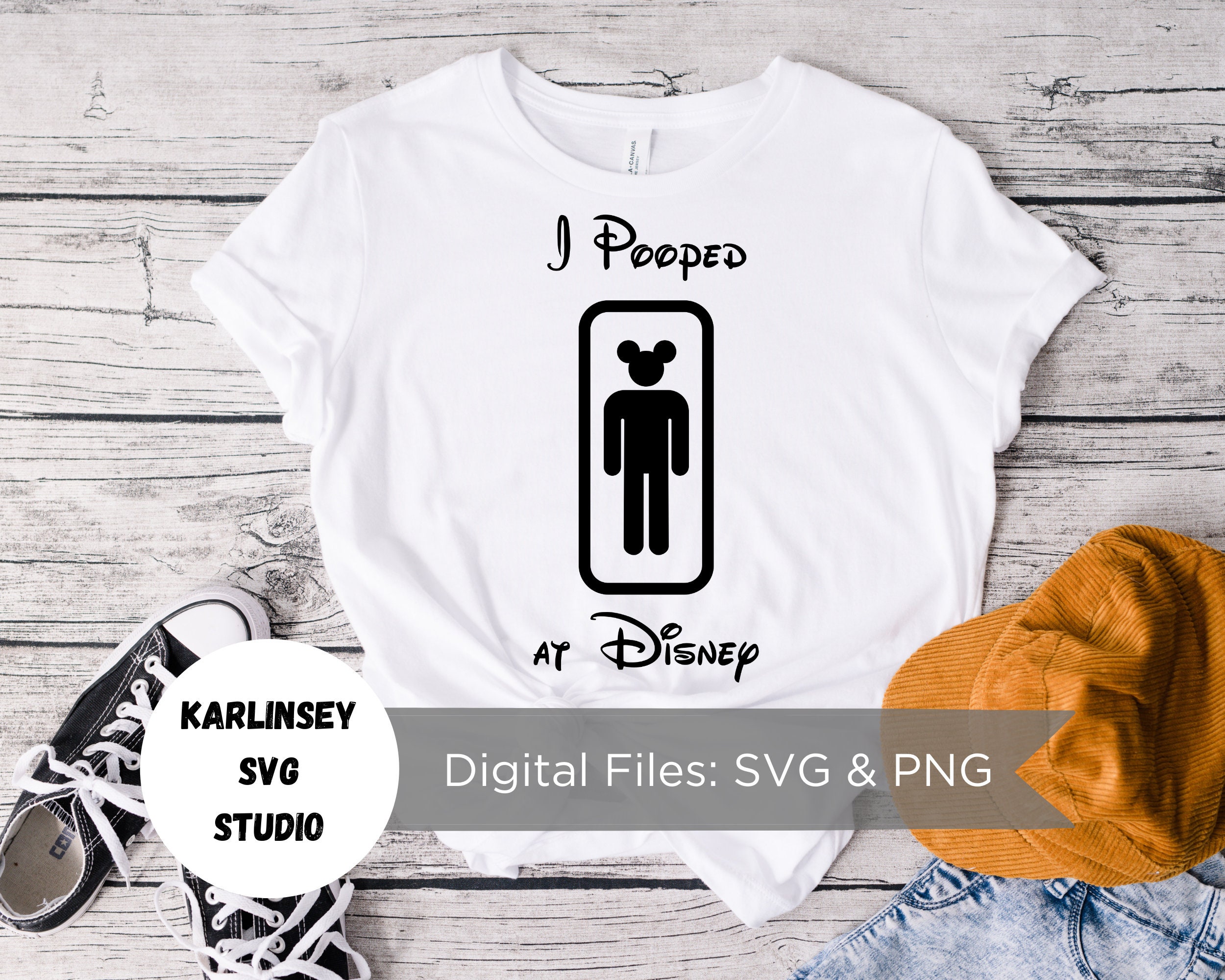 I Pooped SVG PNG Cut File Digital Download Mickey - Etsy