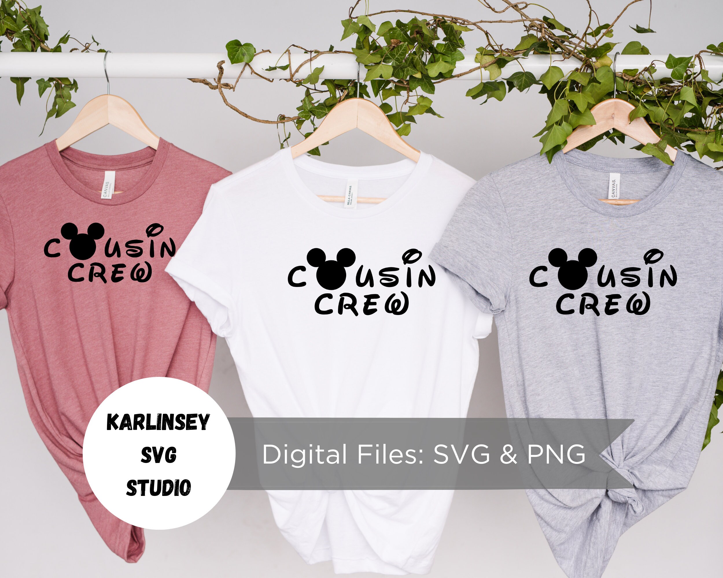 Cousin Crew Bundle SVG PNG Cut File Mickey Mouse Minnie | Etsy Canada