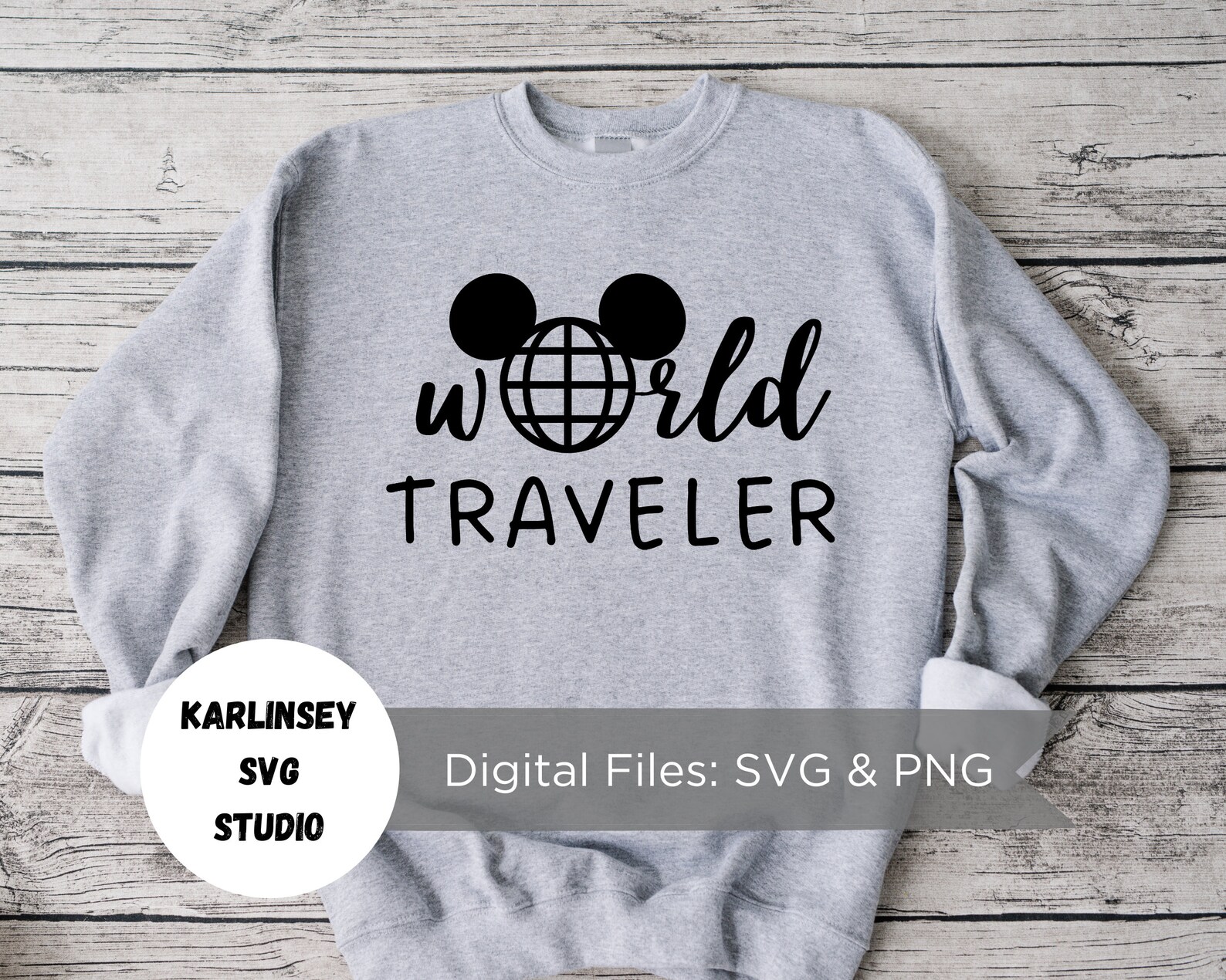 World Traveler Mickey, SVG, PNG, Cut File. Silhouette, Cricut, Castle ...