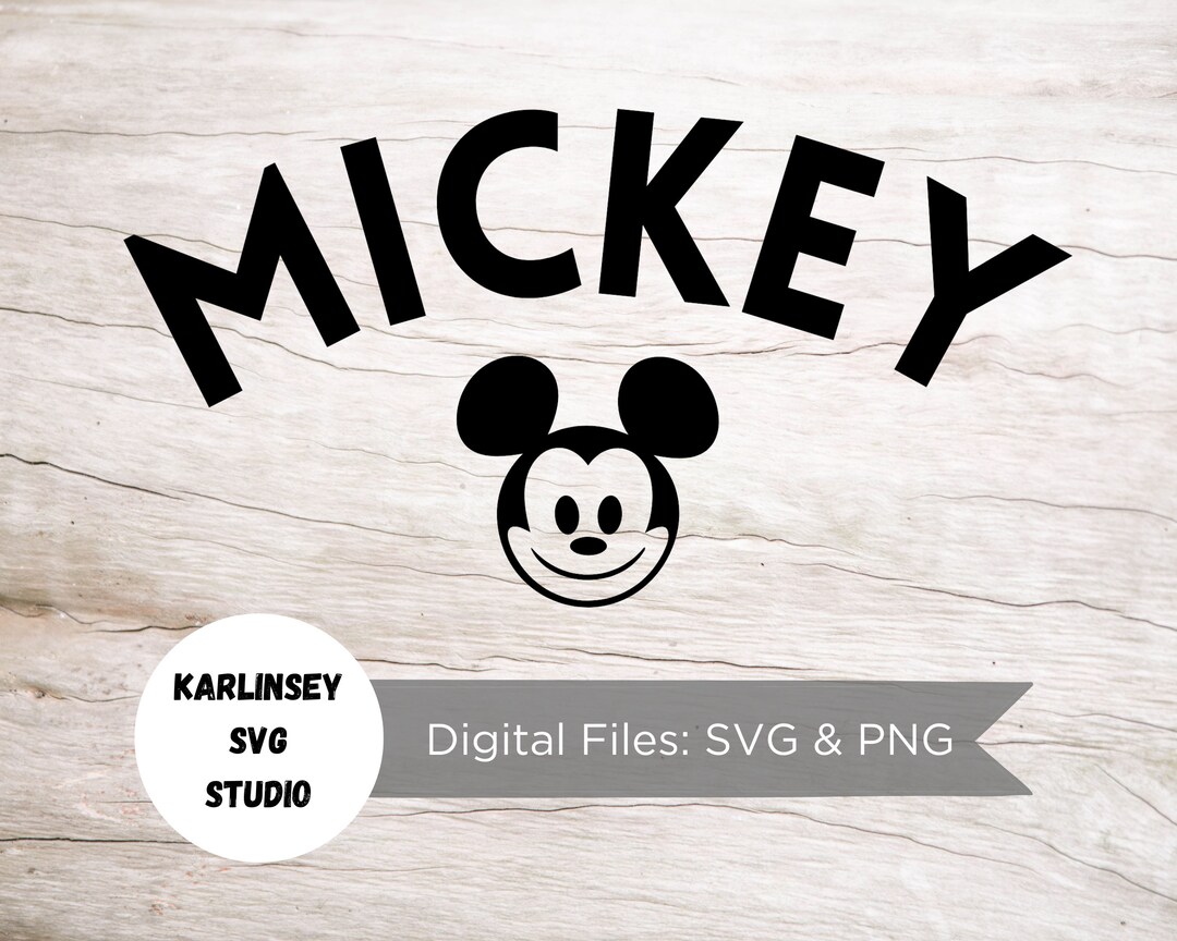 Mickey Mouse, SVG, PNG, Cut File, Silhouette, Cricut, Digital Download ...