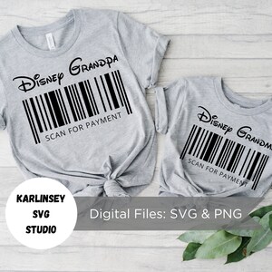 Scan for Payment Bundle, Mom, Dad, Grandma, Grandpa, SVG, PNG, Cut File ...