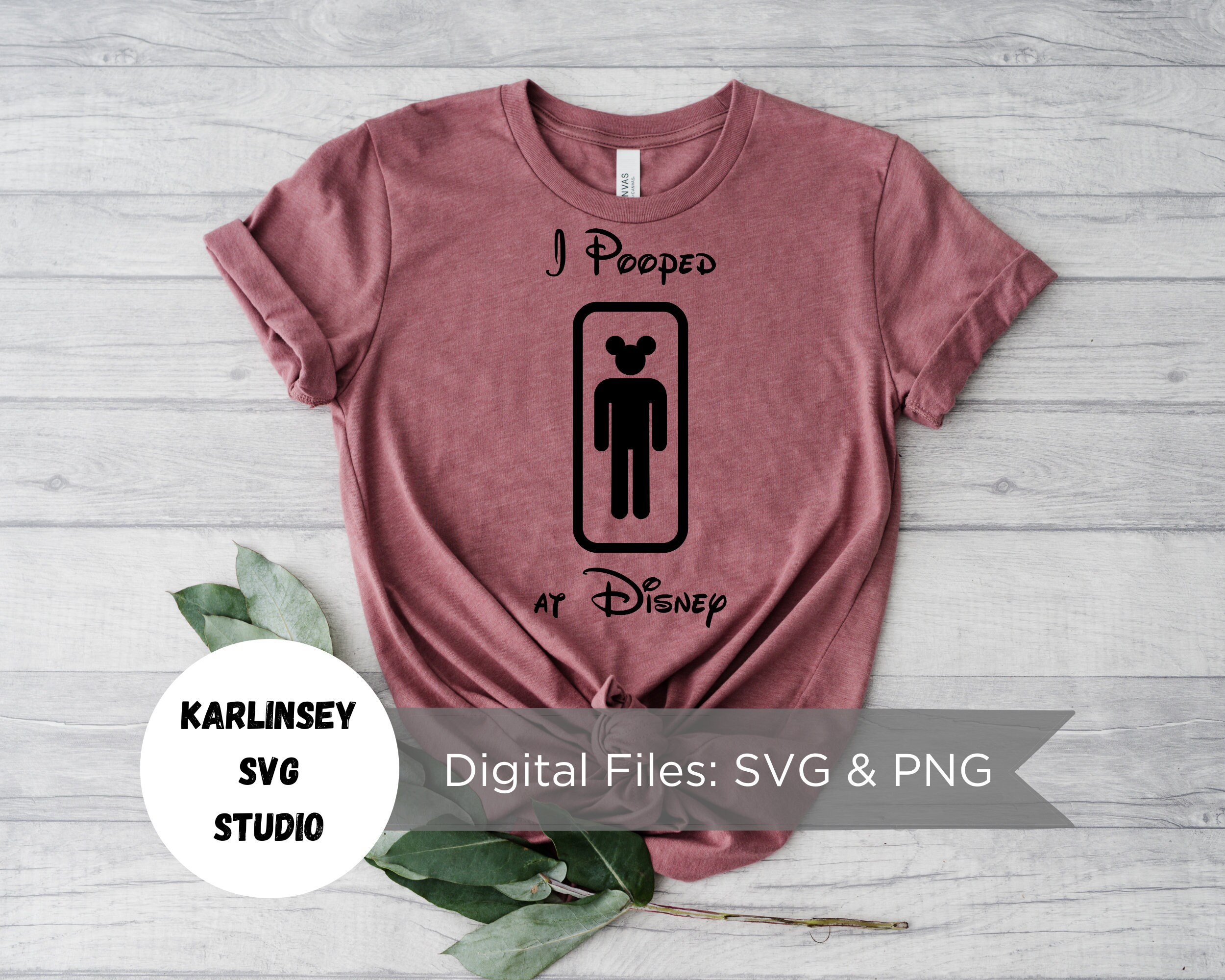 I Pooped SVG PNG Cut File Digital Download Mickey | Etsy