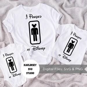 I Pooped, SVG, PNG, Cut File, Digital Download, Mickey, Minnie, Magic ...