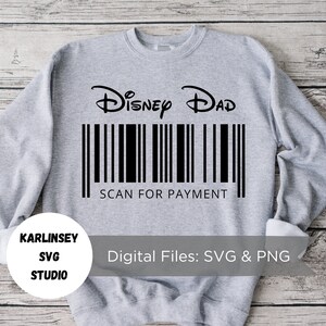 Scan for Payment, Dad, Magic, SVG, PNG, Cut File, Silhouette, Cricut ...