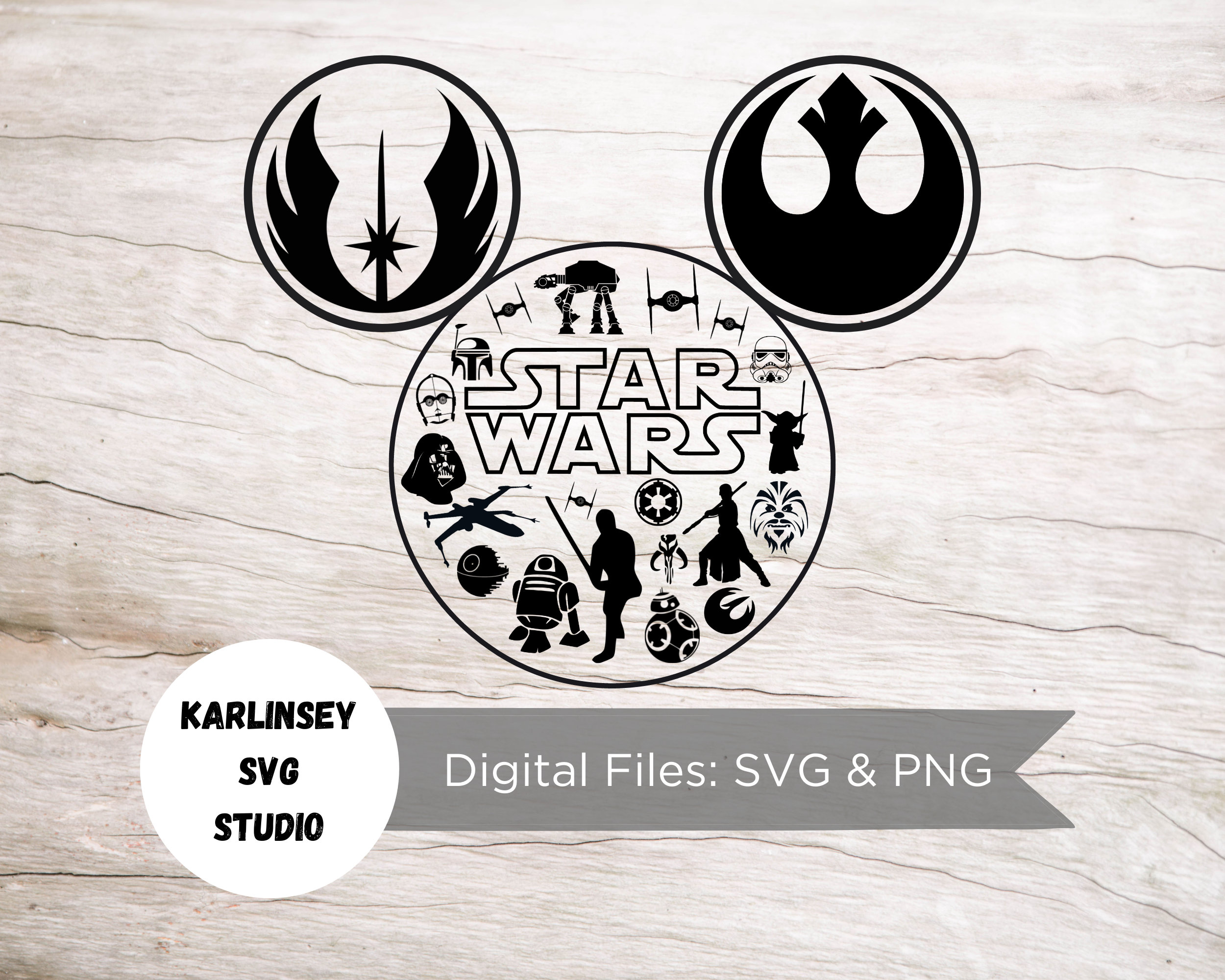 Star Wars SVG PNG Cut File Rebel Skywalker Jedi Luke - Etsy
