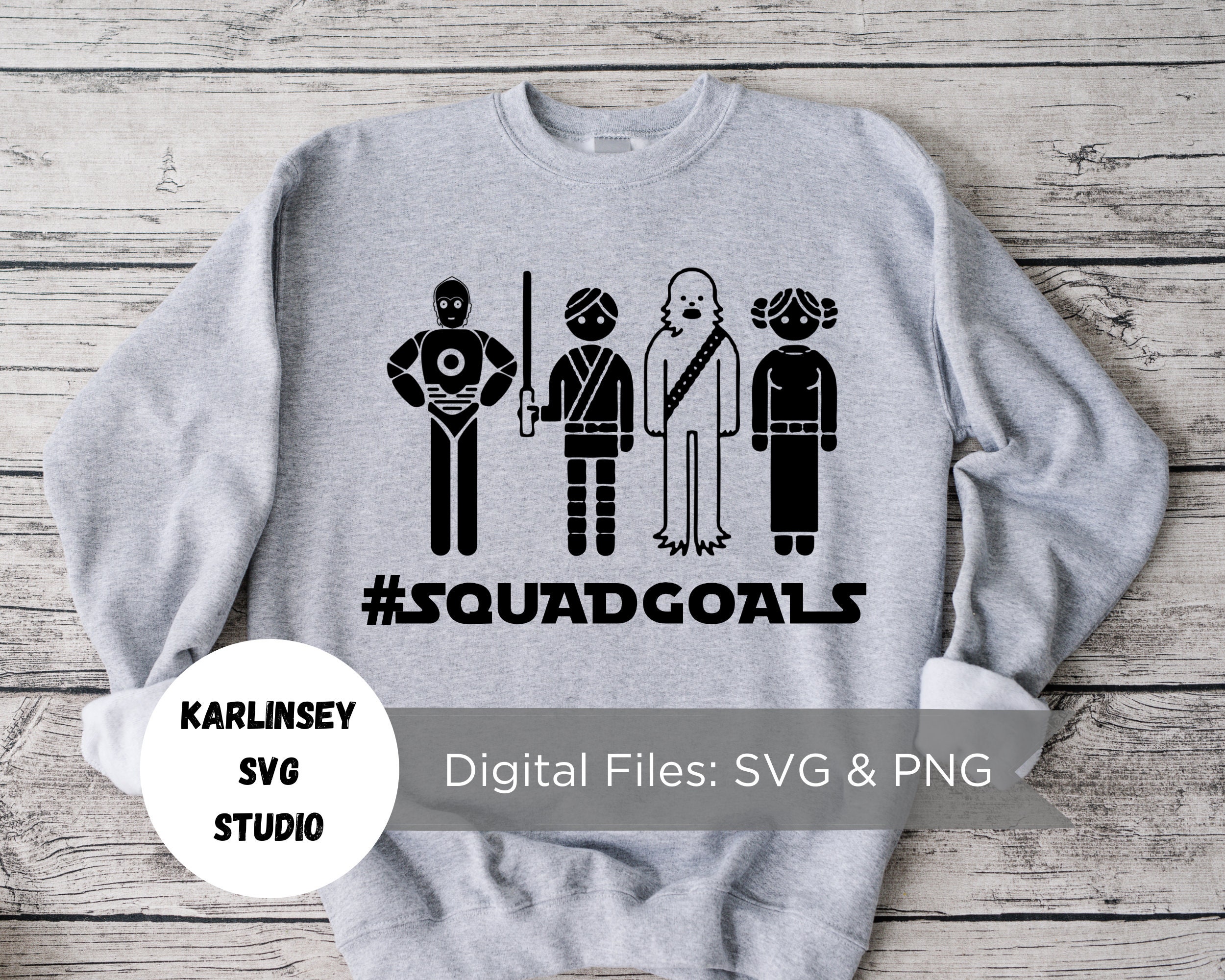 Star Wars Squad Goals SVG PNG Cut File Silhouette Cricut | Etsy