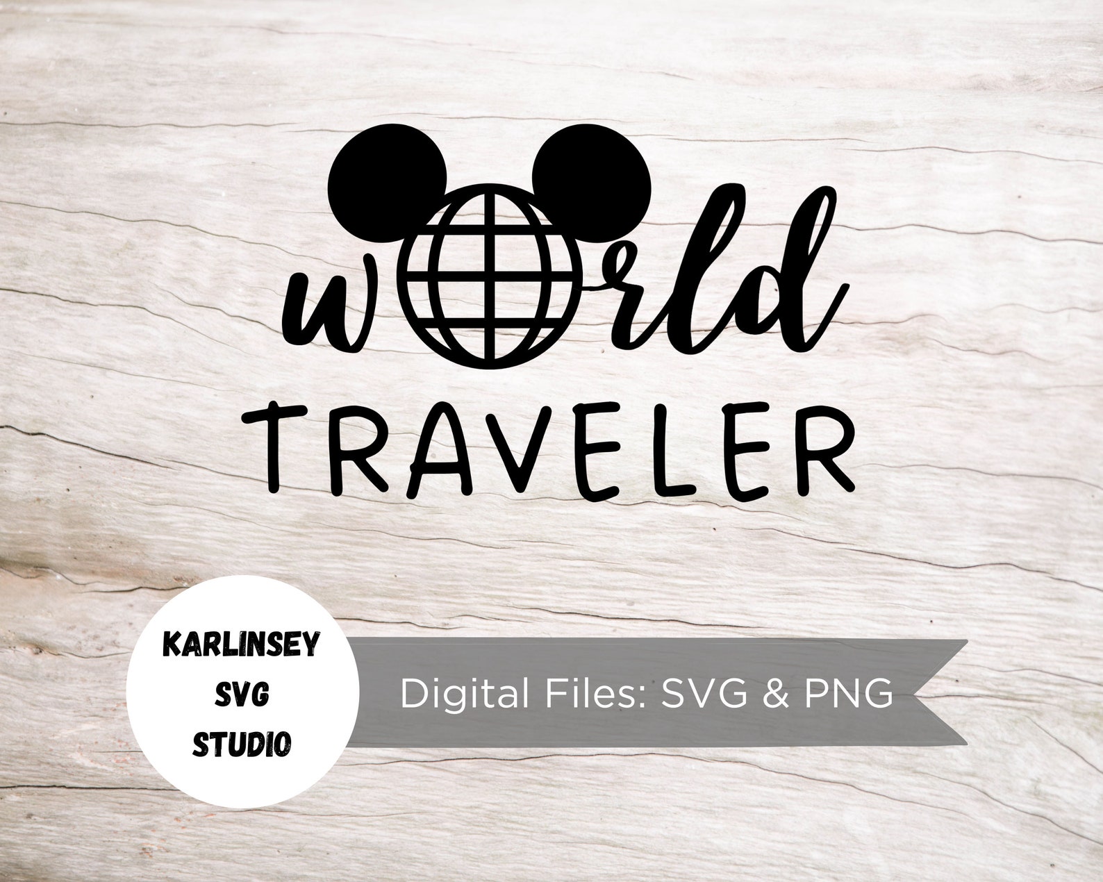World Traveler Mickey, SVG, PNG, Cut File. Silhouette, Cricut, Castle ...