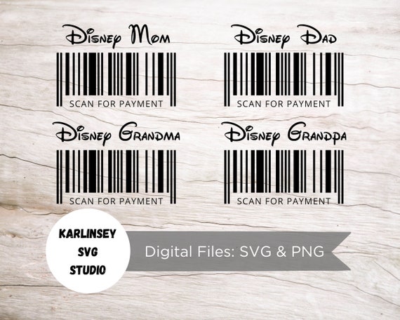 Scan for Payment Bundle Mom Dad Grandma Grandpa SVG PNG | Etsy